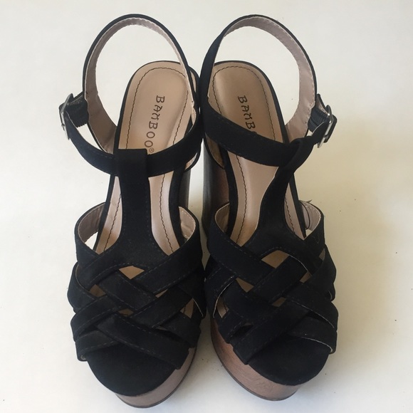 BAMBOO | Shoes | Bamboo Wedge Sandals | Poshmark